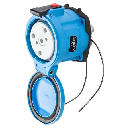 Meltric Pin & Sleeve Receptacle, 100 A, 600V AC, Three Phase, 3 Pole ...