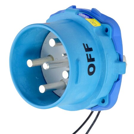 Meltric Pin & Sleeve Inlet, 100 A, 120/208V AC, Three Phase, 3 Pole ...