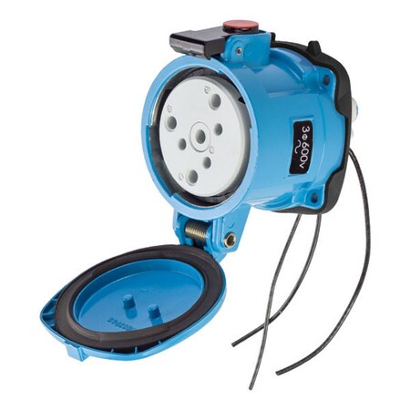 Meltric Pin & Sleeve Receptacle, 60 A, 600V AC, Three Phase, 3 Pole ...