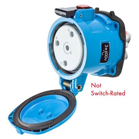 Meltric Pin & Sleeve Receptacle, 60 A, 600V AC, Three Phase, 3 Pole ...