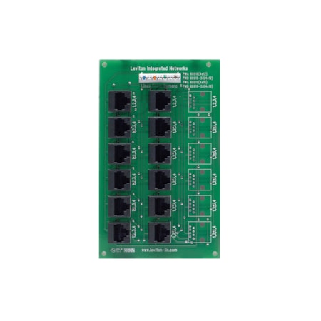 Leviton PATCH PANEL 4 X 12 TLDM MOD TEL PANEL ON SHELF BRKT 47603-12M ...