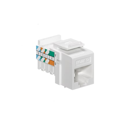Leviton RJ JACK AND MODULE JACK HOME5E A/B WH 25PK 5EHOM-BW5 | Zoro