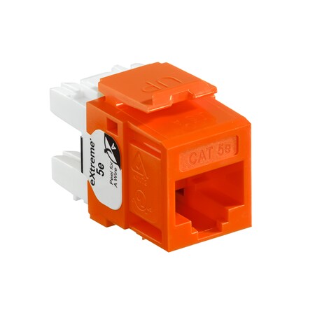 Leviton 1-Port Mod Jack 110 8W8P Utp, T568A/B Cat5E Quickport, Gigamax ...