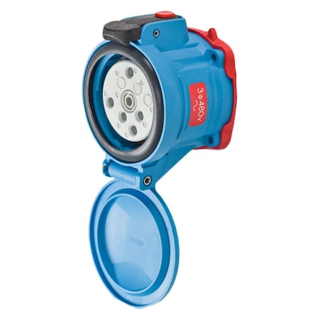 Meltric Pin & Sleeve Receptacle, 60 A, 480V AC, Three Phase, 3 Pole ...