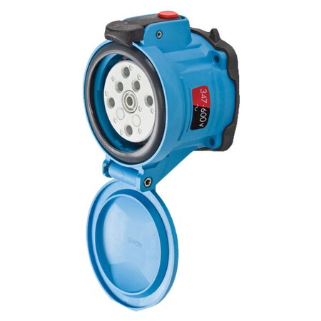 Meltric Pin & Sleeve Receptacle, 60 A, 347/600V AC, Three Phase, 3 Pole ...