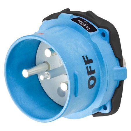 Meltric Pin & Sleeve Inlet, 150 A, 600V AC, Three Phase, 3 Pole, Screw ...