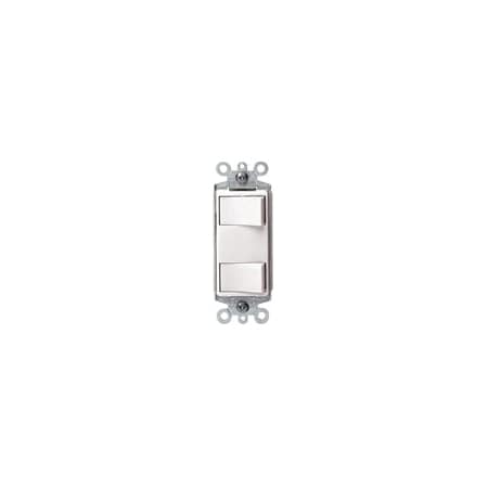 Leviton Combination Device Switch Duplex 2 Rckr Switch 1754-2W | Zoro