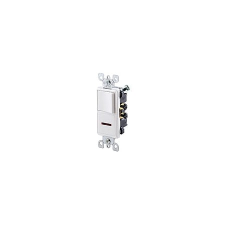 Leviton Combination Device Switch 15A 120V Dec Sw And Pilot Light White ...