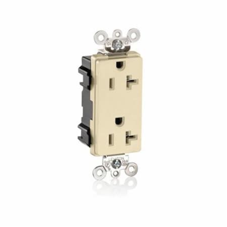 Leviton Electrical Receptacles 5-20R Lev Lok Tr Dec Recep Iv MT163-I | Zoro
