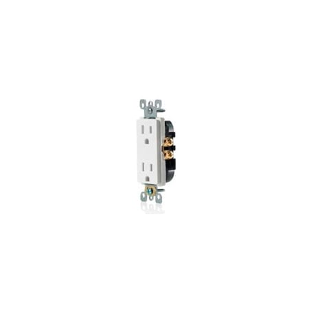Leviton Electrical Receptacles 5-15R Decora Recep Self-Grnd Tr White ...
