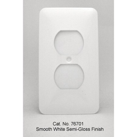 Mulberry Number of Gangs: 1 Steel, Semi-Gloss Finish, White 76701 | Zoro