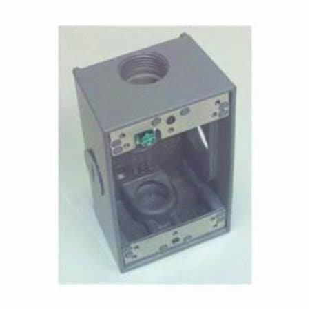 Mulberry Electrical Box, 18 cu in, Outlet Box Type, 1 Gang, Aluminum ...