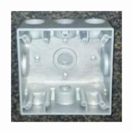 Mulberry Electrical Box, 30.5 cu in, Outlet Box Type, 2 Gangs, Aluminum ...