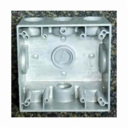 Mulberry Electrical Box, 30.5 cu in, Outlet Box Type, 2 Gangs, Aluminum ...