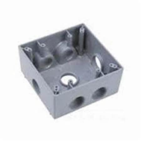 Mulberry Electrical Box, 30.5 cu in, Outlet Box Type, 2 Gangs, Aluminum ...