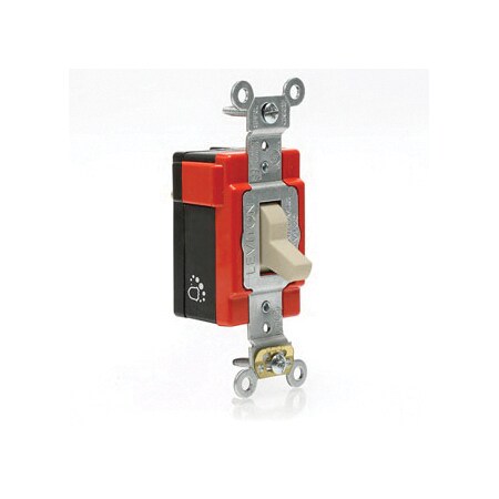 Leviton Toggle switch 20A 120 277V AM LEV LOCK 3WAY TGLE IVORY AM320-I ...