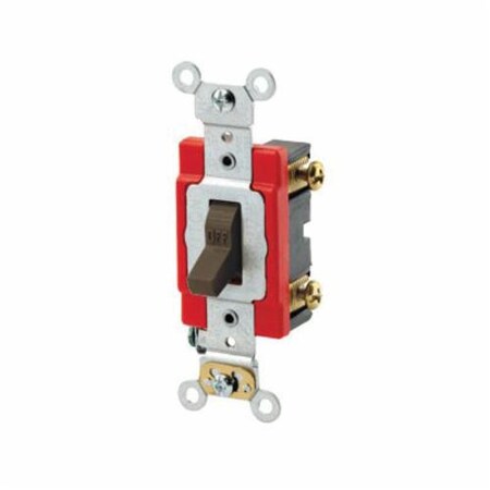 Leviton Toggle Switch 20A 120 277V 2 Pole Toggle Brown 1222-2 | Zoro