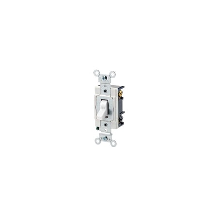 Leviton Toggle Switch 20A 120 277V 3-Way Tgl Sw Ivory 1223-SI | Zoro