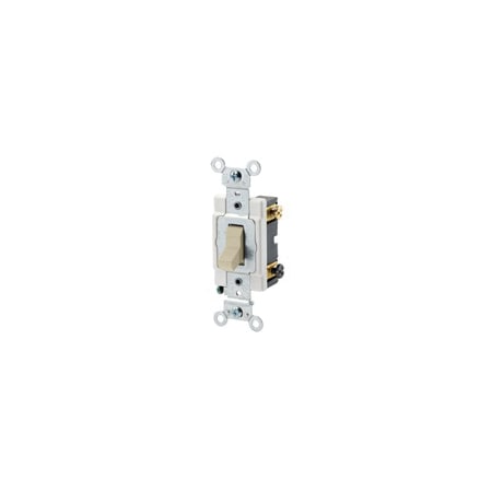 Leviton Toggle Switch 20A 120 277V 4-Way Tgl Sw Ivory 1224-SI | Zoro