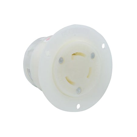Leviton Flanged Locking Inlet, L11-30R, 30 A, 250V AC, Three Phase, 3 ...