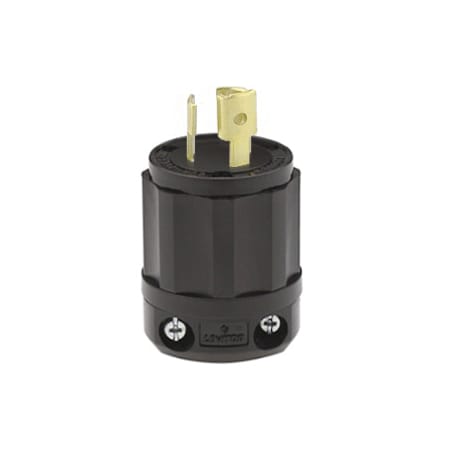 Leviton 15A Locking Plug 2P 3W 125V L5-15P Bk 4720-B | Zoro
