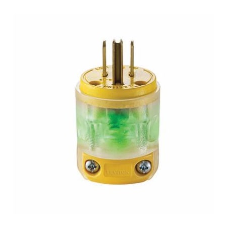 Leviton ELECTRICAL PLUGS 3 WIRE LIGHTED PLUG 515PV-LIT | Zoro