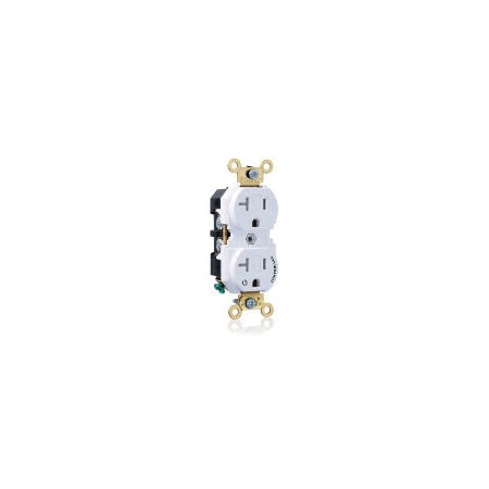 Leviton ELECTRICAL RECEPTACLES 520R SPLIT CONTRL RECEP IND GRD WHT 5362 ...