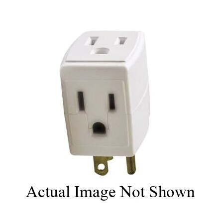 Leviton Power Adapters Or Inverters 5-15R Cube Tap Ivory 692-I | Zoro