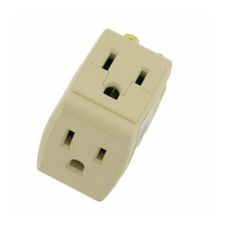 Leviton Triple Outlet Cube, Ada 692-IV | Zoro
