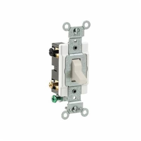 Leviton Toggle Switch 20A 120/277V 4-Way Tgle Comm Lt Alm CS420-2T | Zoro