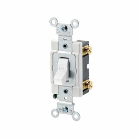 Leviton Toggle Switch 15A 120 277V Sp Toggle White CSB1-15W | Zoro