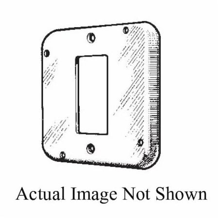 Mulberry Electrical Box Cover, Square, Steel, Raised Cover 11532 | Zoro