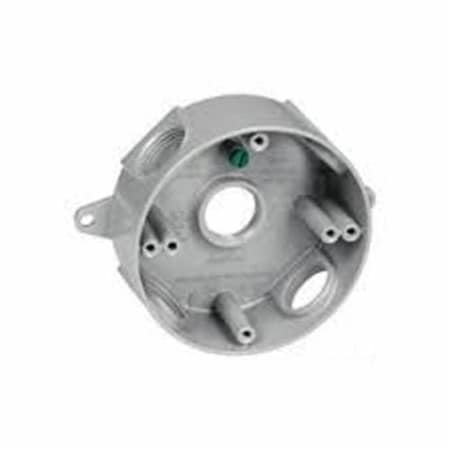 Mulberry Electrical Box, 15.3 cu in, Round Box Type, Aluminum, Round ...