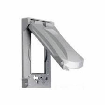 Mulberry Box Cover, 1 Gang, Aluminum, GFCI Receptacle Cover Type 30537 ...