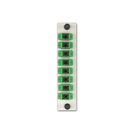 Leviton FIBER OPTIC CONNECTOR PLT LGX 8PK SC/APC WH APLW8-SCA | Zoro