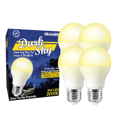Miracle Led Dark Sky 9W LED Lightbulbs, 4PK 603572 | Zoro