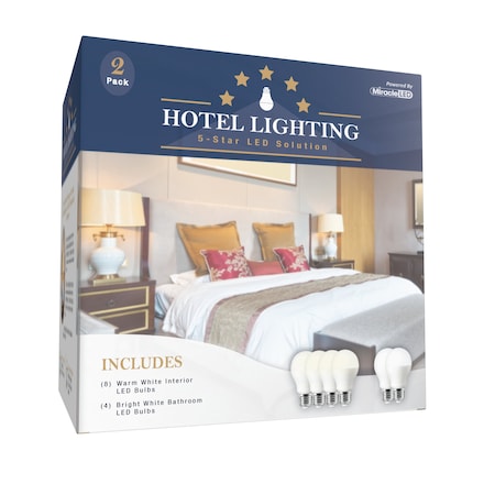 Miracle Led Hotel Standard Room LED Lighting Kit, 12 Bulbs 603263 | Zoro