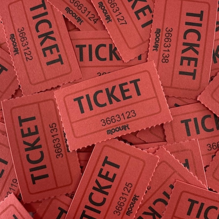 Moolah "Keep This Coupon" Double Raffle Tickets, Red, Case of 5 - 2000 ...