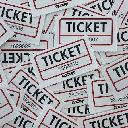 Moolah "Keep This Coupon" Double Raffle Tickets, White, Case of 5 ...