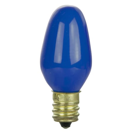 Sunlite 7C7 Incandescent Bulb, 7 Watt, Candelabra E12 Base, C7 Small ...