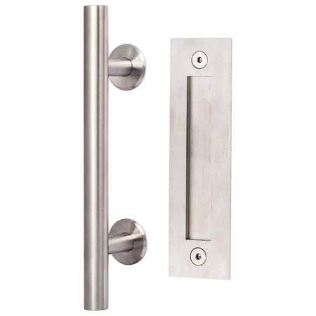 Sure-Loc Hardware Barn Door Pull, Rustic, Flat Black BARN-RS FBL | Zoro