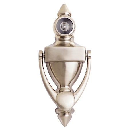 Sure-Loc Hardware Door Knocker with 180 Viewer, Satin Nickel DK180 15 ...