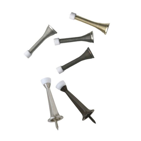 Sure-Loc Hardware Sure-Loc Hardware Spring Door Stop, Satin Brass DS3 ...