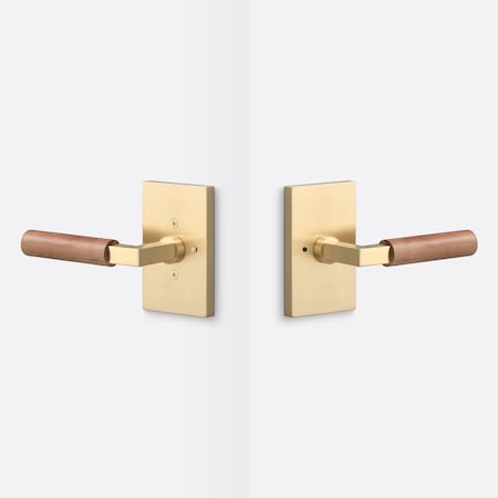 Sure-Loc Hardware Levanto Privacy Rosette, Satin Brass, Walnut Grip ...