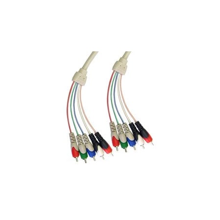 Swe-Tech 3C RCA Component Video With Audio Cable, 3 RCA Male RGB and 2 ...