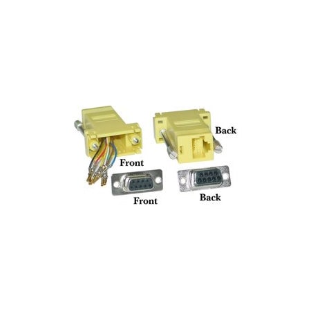 Swe-Tech 3C Modular Adapter, Yellow, DB9 Female to RJ45 Jack FWT31D1 ...