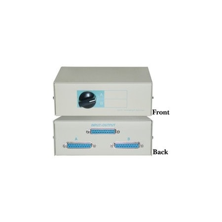 Swe-Tech 3C AB 2 Way Switch Box, DB25 Female FWT40D3-17602 | Zoro