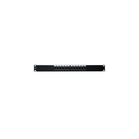 Swe-Tech 3C Rackmount 12 Port Cat5e Patch Panel, 12 Port, Horizontal ...