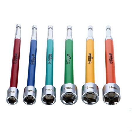 Wiha 6 PIECE COLOR CODED MAGNETIC NUT SETTER METRIC SET 70487 | Zoro