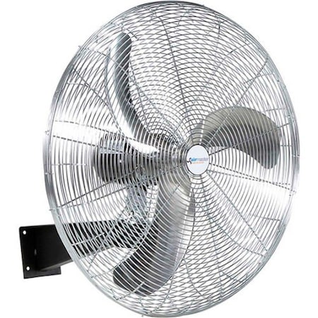 Airmaster Fan Commercial Fan, Wall Mount, 30 in Blade Dia, Oscillating ...